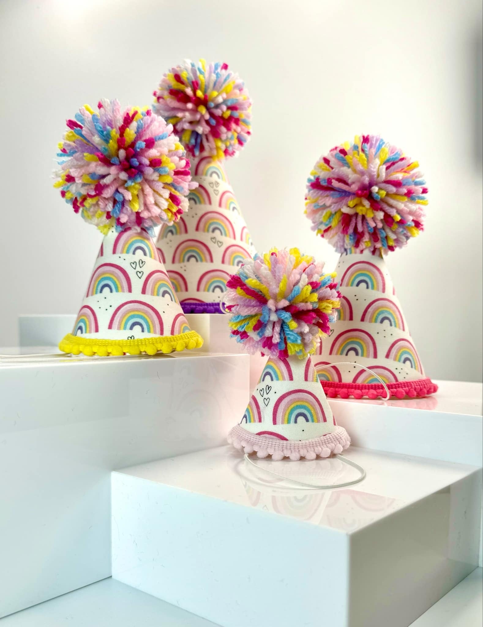 Pup Party Hats - Pastel Rainbow Party Hat | The Bark Club
